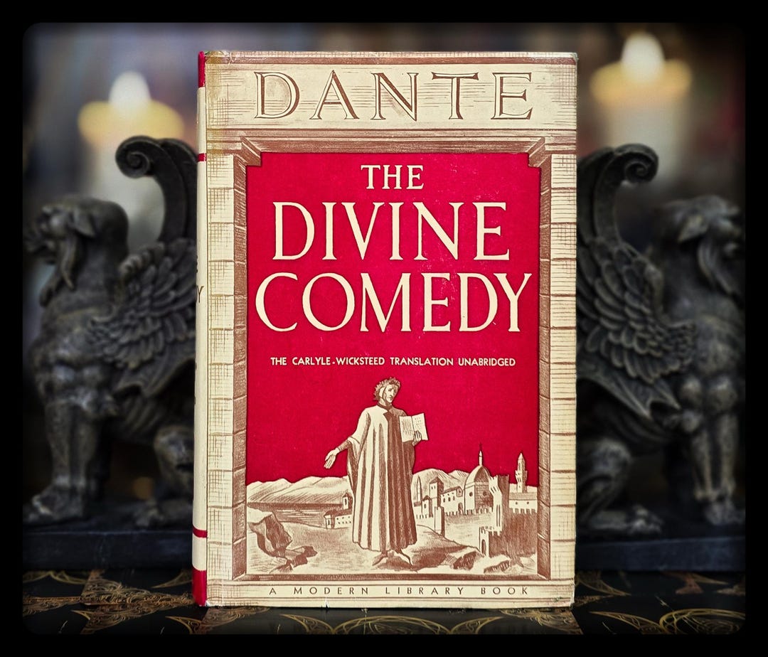 DANTE'S INFERNO Book Purgatory and Paradise Occult Divine Comedy Art ...