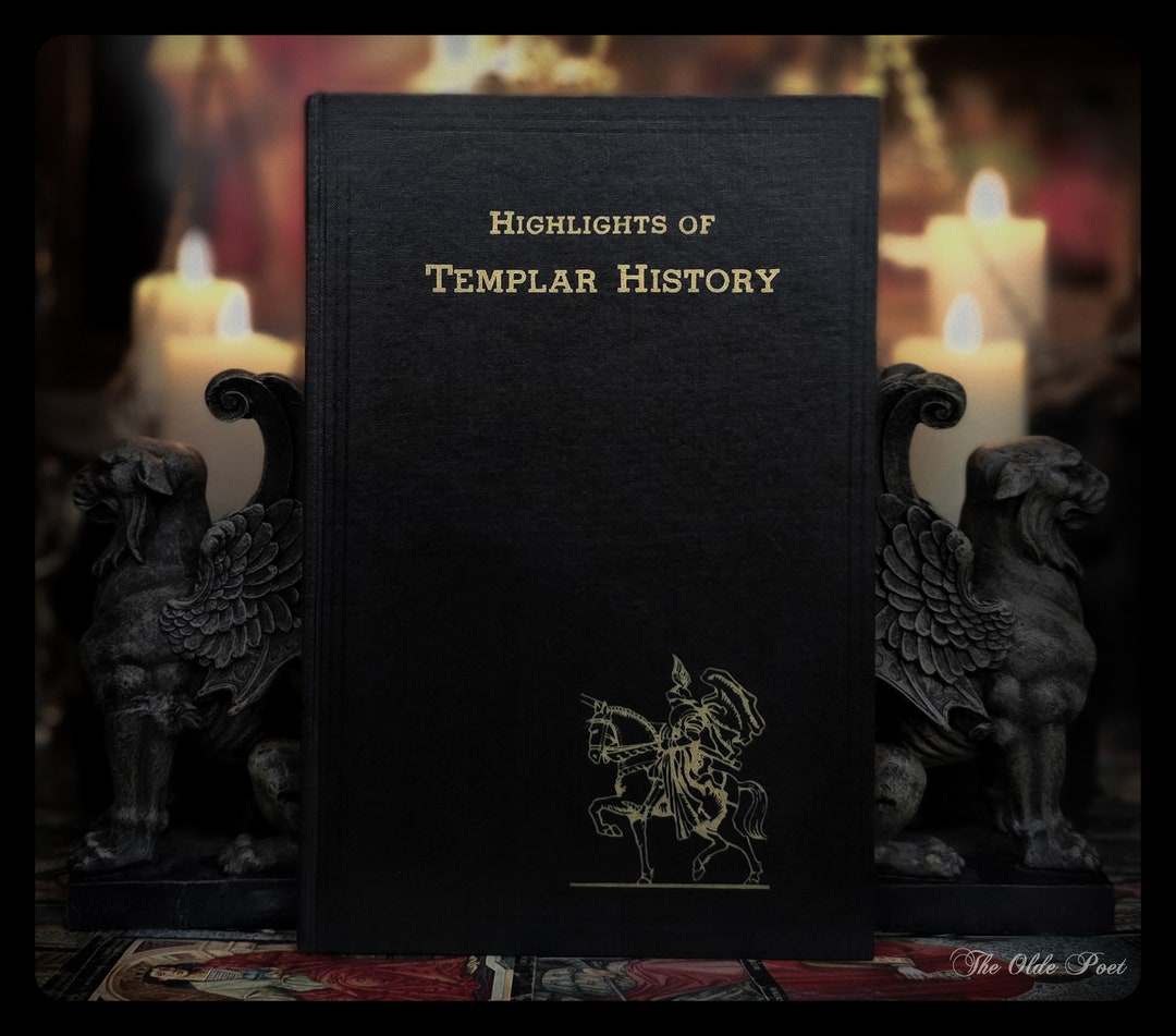 KNIGHTS TEMPLAR Book Freemasonry (rare) Metaphysical Masonic Vintage ...