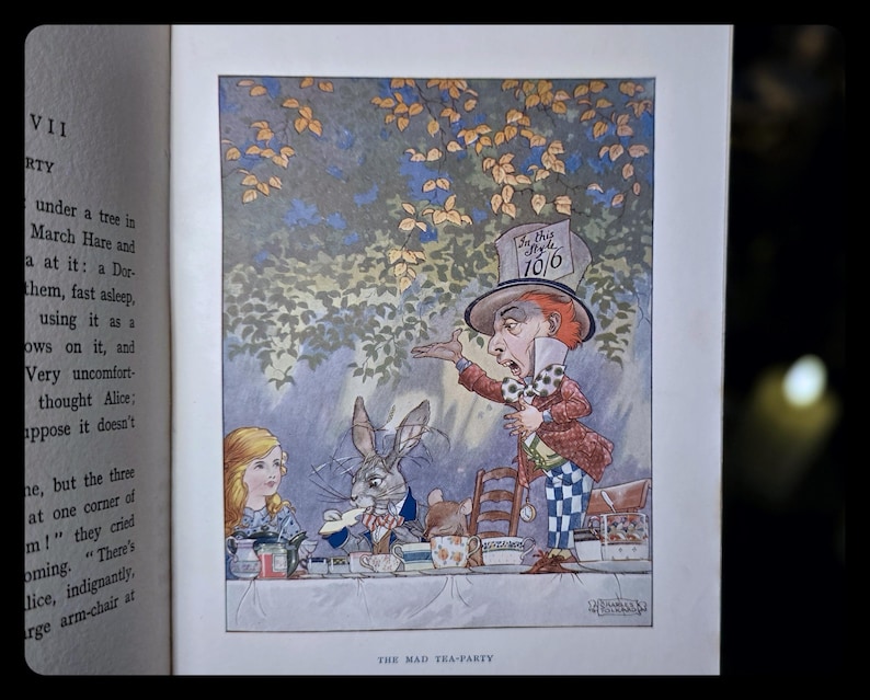 1934 Alice in Wonderland Book With Folkard Color Plates - Etsy