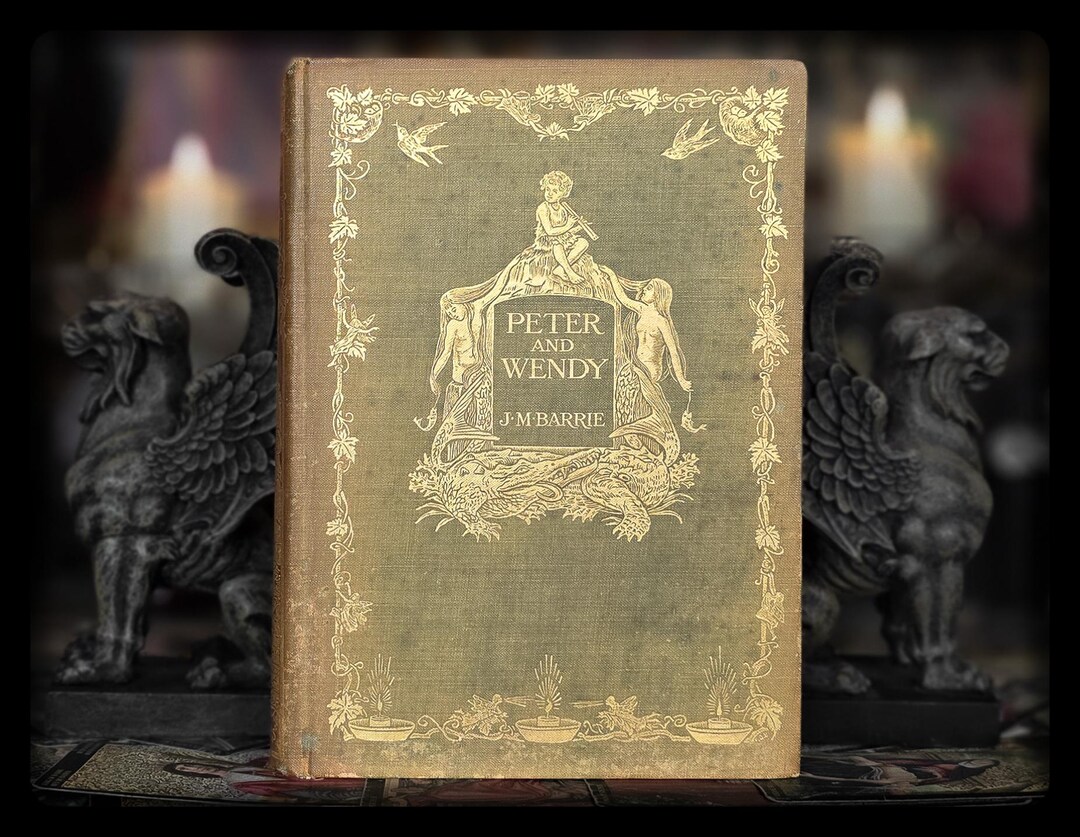 1911 PETER PAN FIRST Edition Antique Peter and Wendy Neverland Book Art ...
