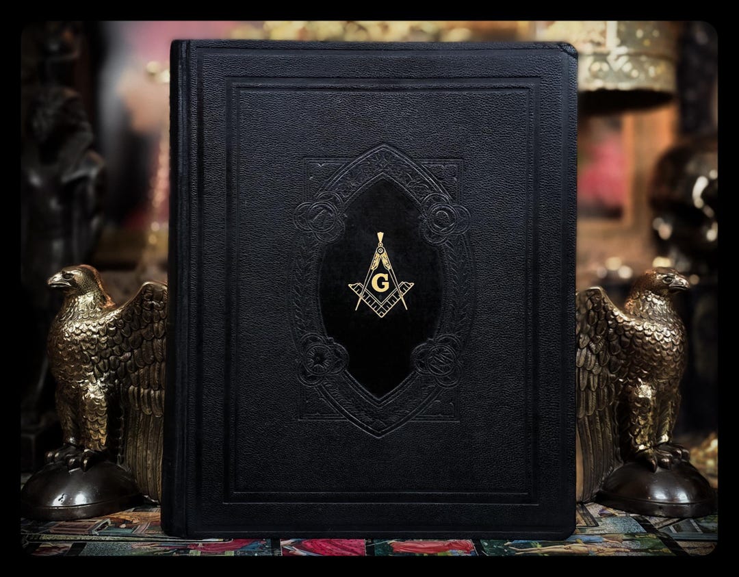 MASONIC BIBLE Knights Templar Occult Book of Moses "rare" Antique ...