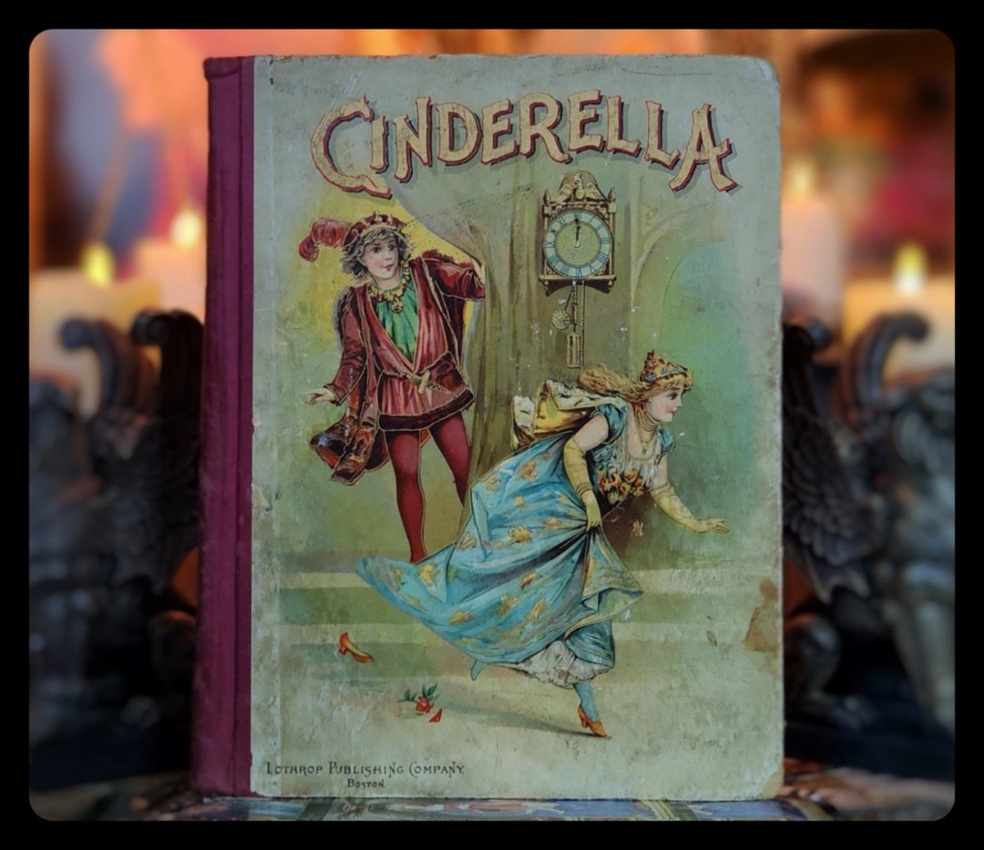1899 CINDERELLA Grimm's Fairy Tales Book Art Artwork Victorian Era ...