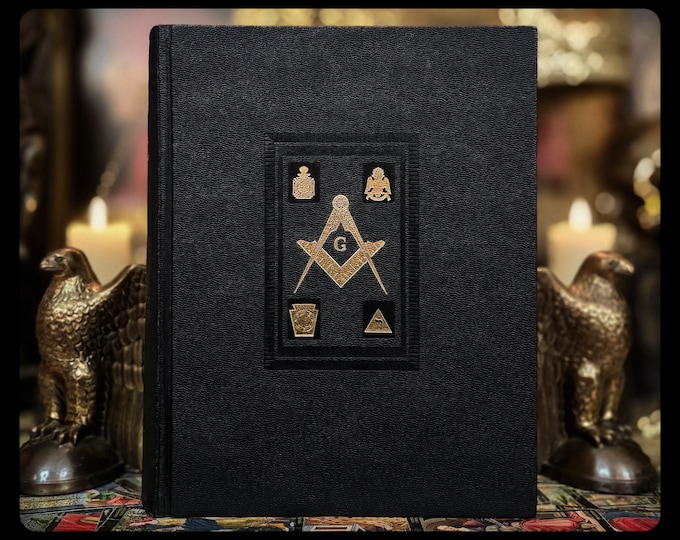 Freemasonry Bible 32nd Degree All Seeing Eye Antique Vintage Freemason ...