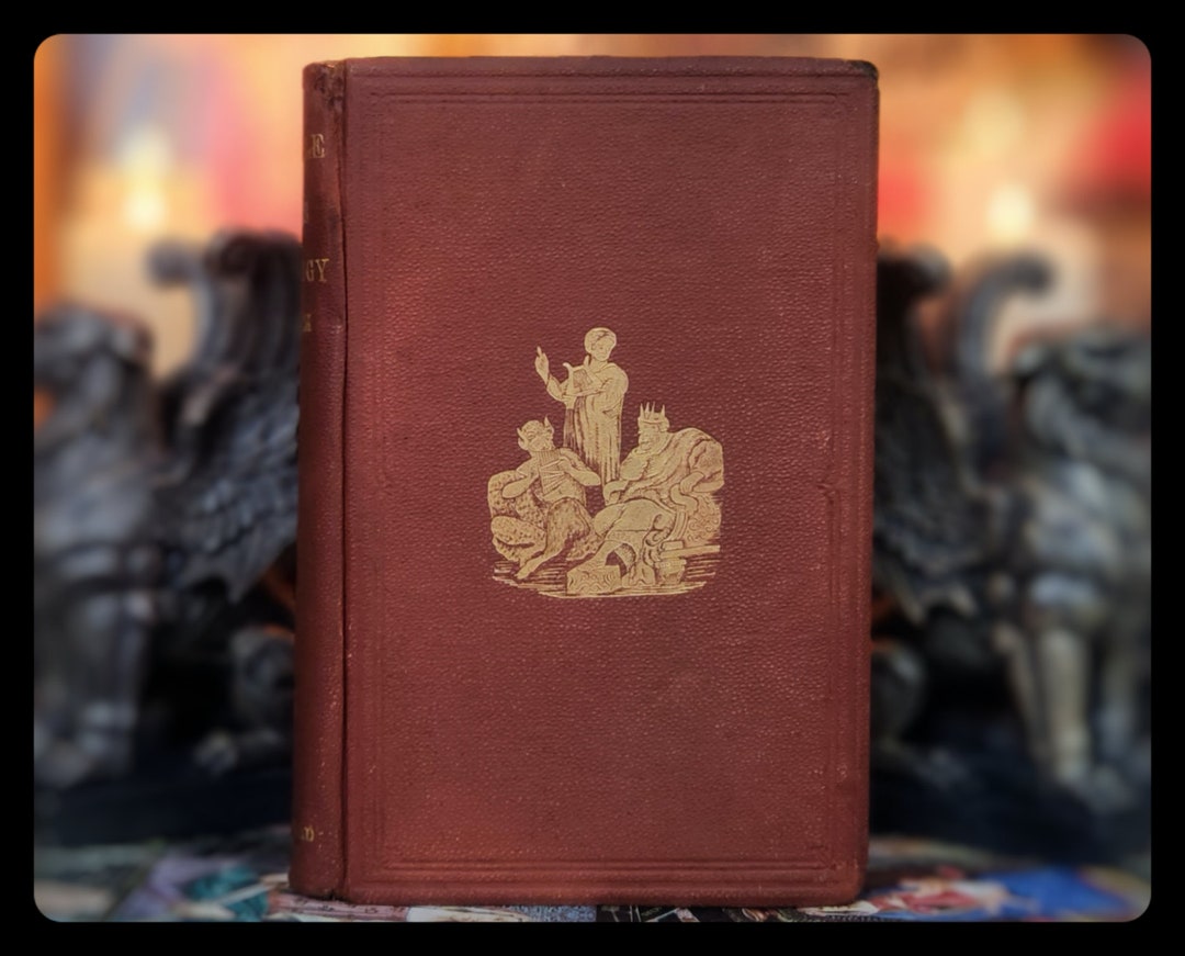 1855 MYTHOLOGY NORSE GREEK Age of Fable Odin Valhalla Druids Antique ...