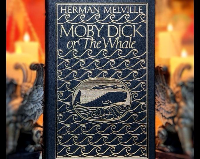 MOBY DICK 22K GOLD Gilt Special Edition Full Leather 600+ Pages "rare ...