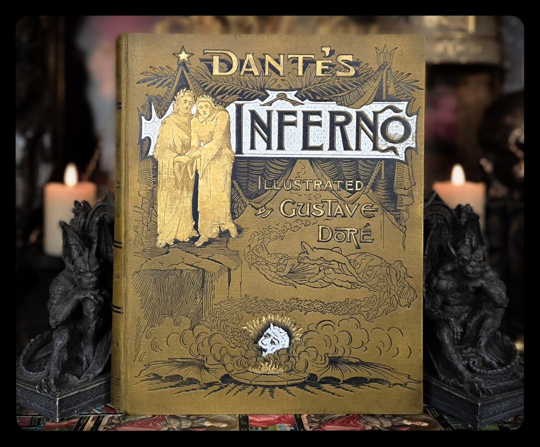 1888 DANTE'S INFERNO Book "scarce Stunning Condition" Gustave Dore ...