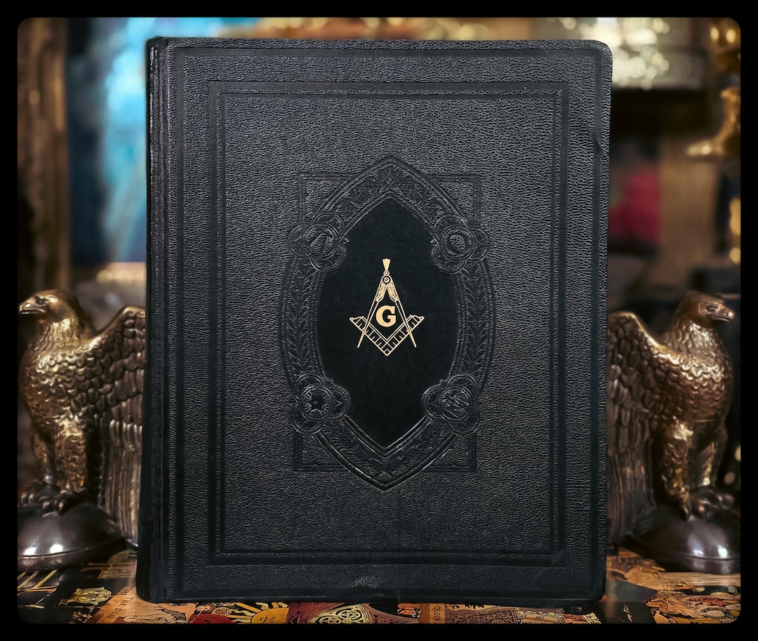 MASONIC BIBLE Knights Templar Occult Book of Moses "rare" Antique ...