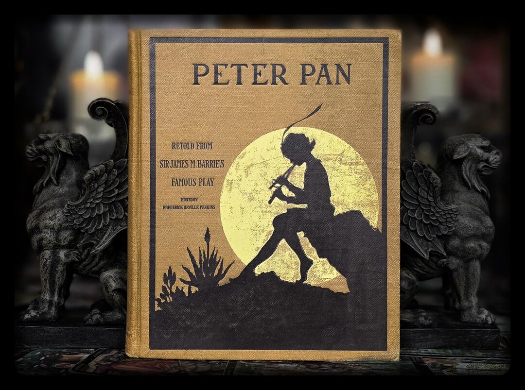 1916 PETER PAN FIRST Edition Thus Antique Peter and Wendy Neverland ...