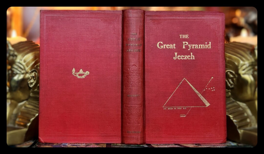 1907 THE GREAT PYRAMID Astrology Botany Knights Templars Ark of the ...
