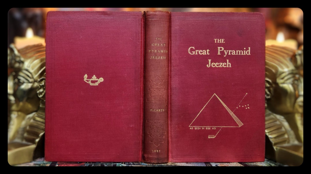 1907 THE GREAT PYRAMID Astrology Botany Knights Templars Ark of the ...