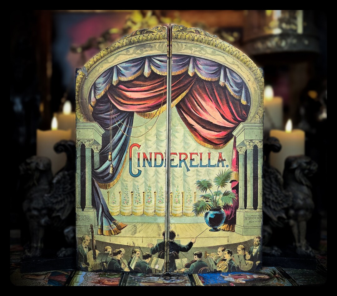 1891 CINDERELLA Theatre Book rare Fairy Tale Book real 1st Edition Thus ...