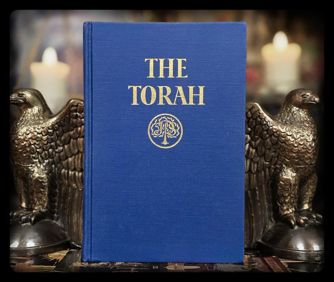 The Torah: Five Books of Moses, Vintage Holy Hebrew Jewish Bible Old ...