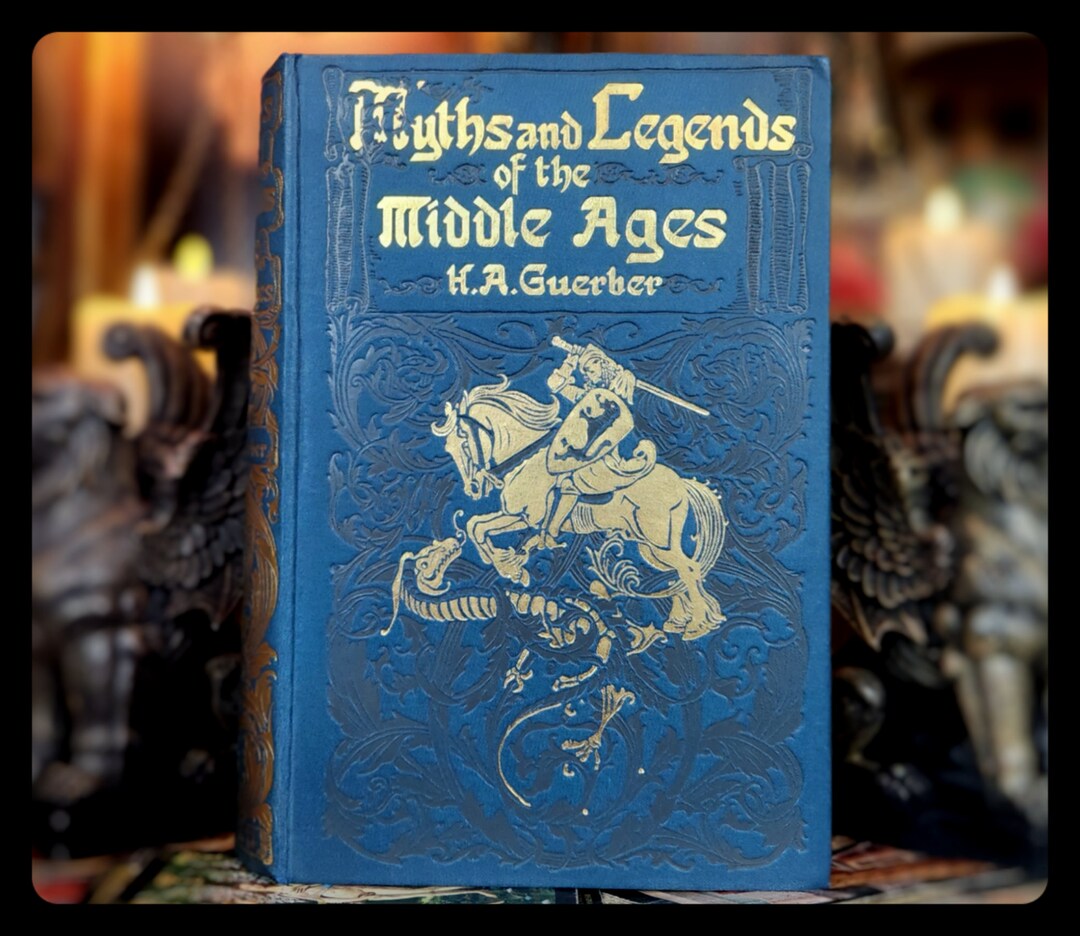 1911 MYTHOLOGY Middle Ages the Holy Grail very Rare Merlin Magic Elves ...