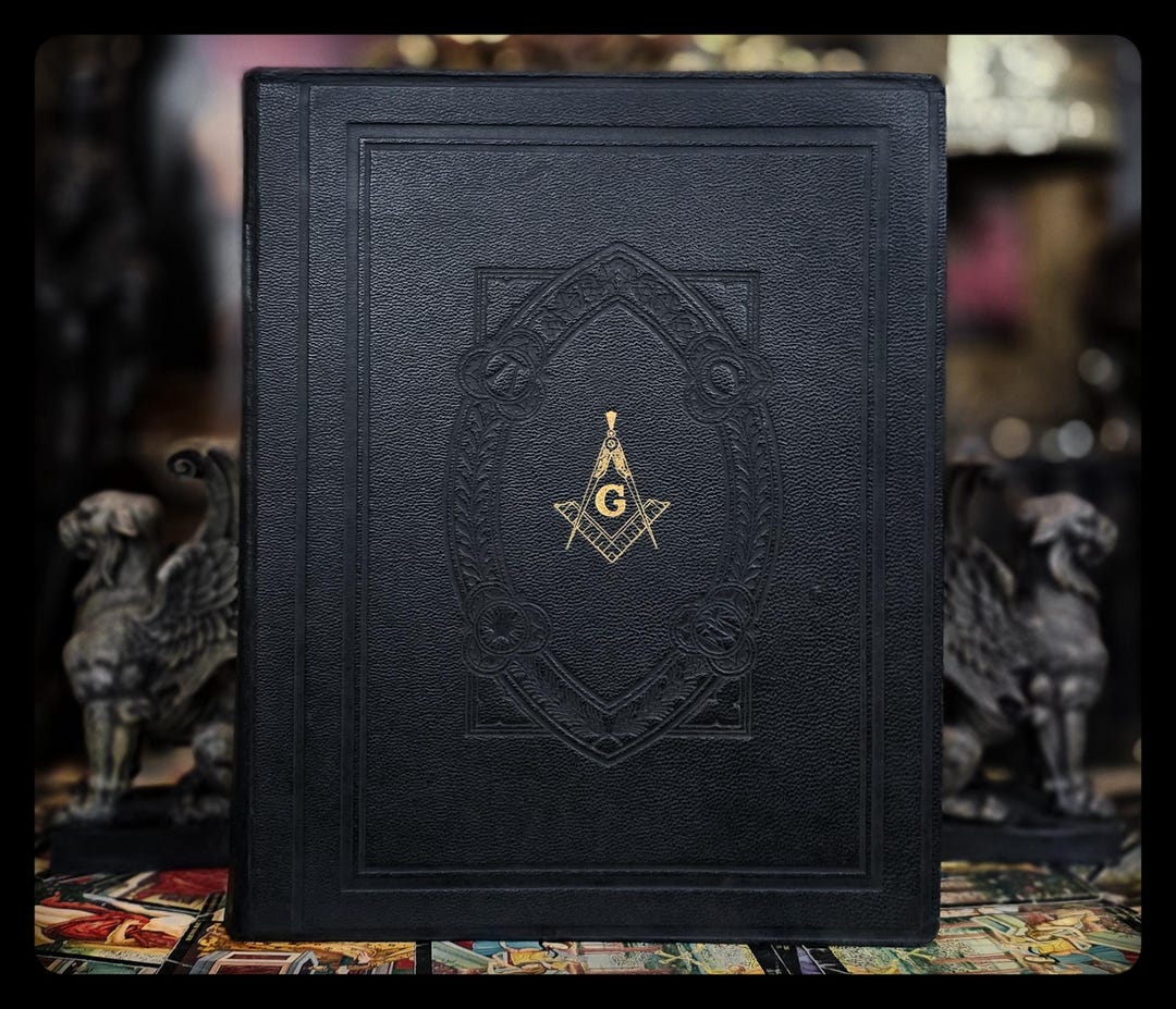 MASONIC BIBLE Knights Templar Occult Book of Moses "rare" Antique ...
