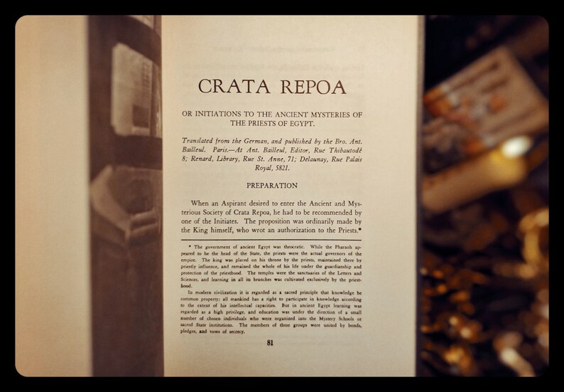OCCULT EGYPT MAGICK Freemasonry Manly P Hall Secret Ceremonies - Etsy