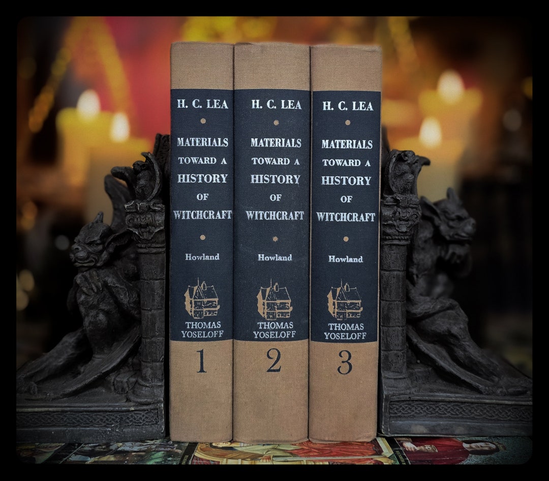 1957 WITCHCRAFT SET Sorcery Witchcraft Trials Magic Occult Book Set ...