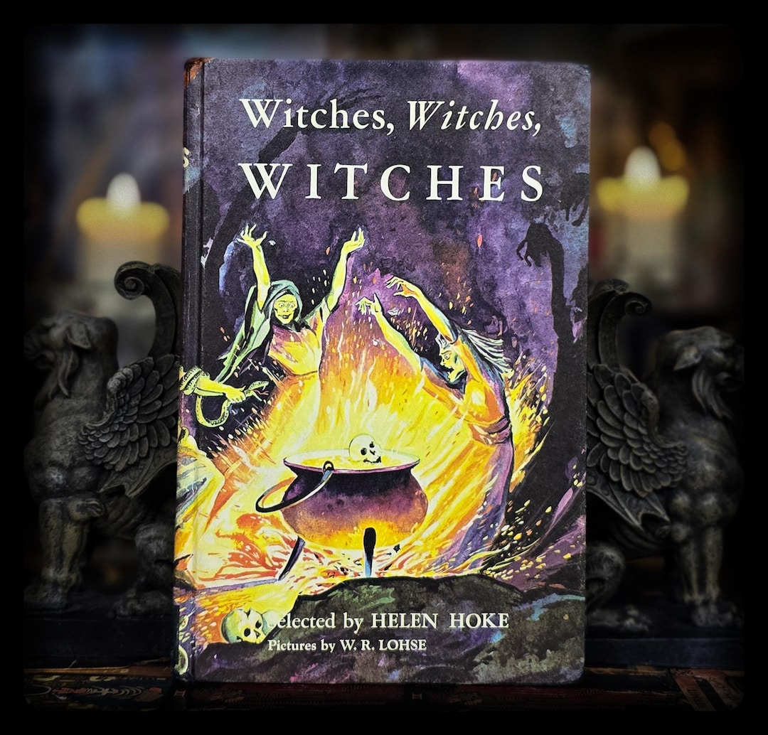 1958 Witches Book: Antique Occult Witchcraft Sorcery Grimm's Fairy ...