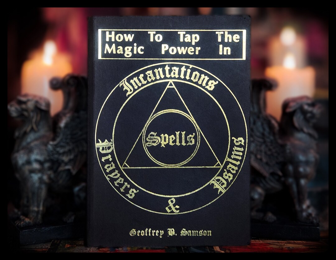 SPELLS INCANTATIONS Occult Grimoire Book Witchcraft very - Etsy