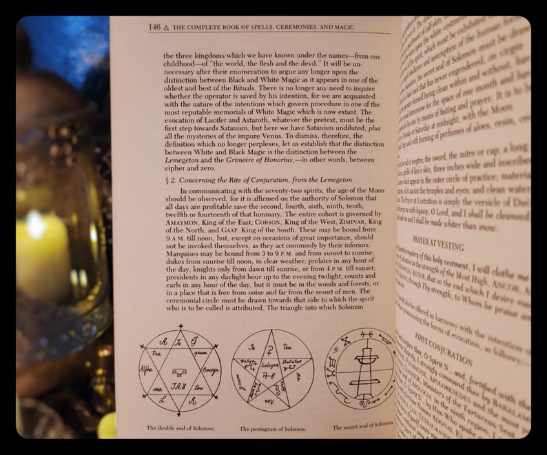 Grimoire Spell Book Magic Witchcraft Astrology Knights Templars Vintage ...