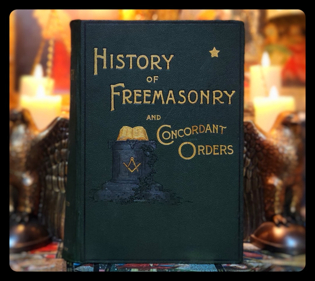 1891 FREEMASONRY KNIGHTS TEMPLARS Book Occult "scarce" Magic Triangle ...