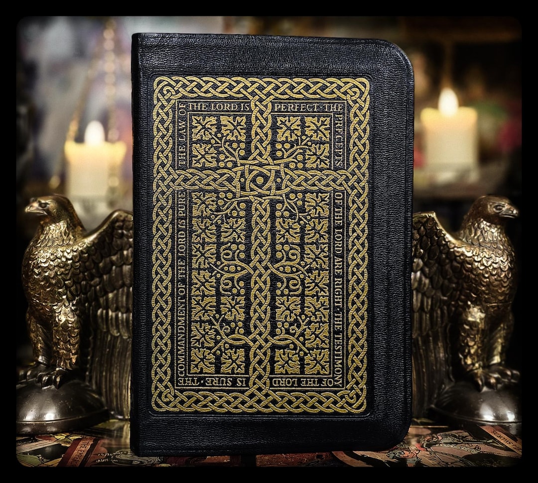 Vintage 1950 King James Bible: Celtic Illuminated Edition - Etsy