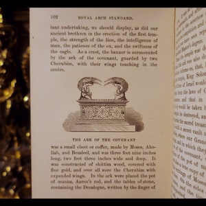 1892 FREEMASONRY Royal Arch Occult Book VERY RARE Ark of the Covenant ...