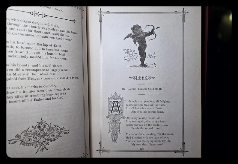 1881 Edgar Allan Poe the Raven the Casket Poetry Book Edgar Allen Poe ...