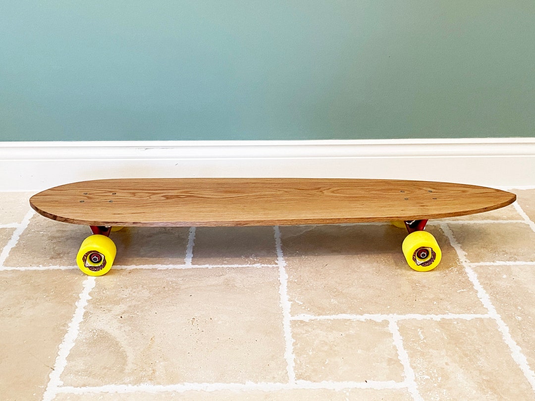 Longboard Cruiser Skateboard Solid Oak Handmade - Etsy