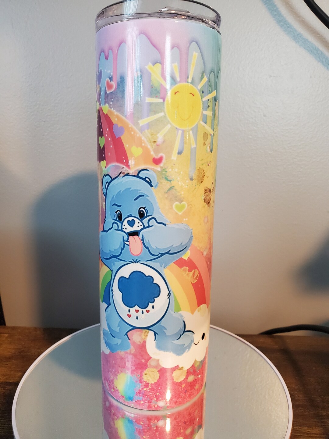 Custom- Grumpy Care Bear Tumbler 20oz or 30 Oz - Etsy