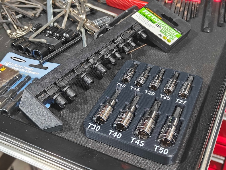 Harbor Freight Pittsburg 9 Piece Torx Socket Storage Tray Holder Tool ...