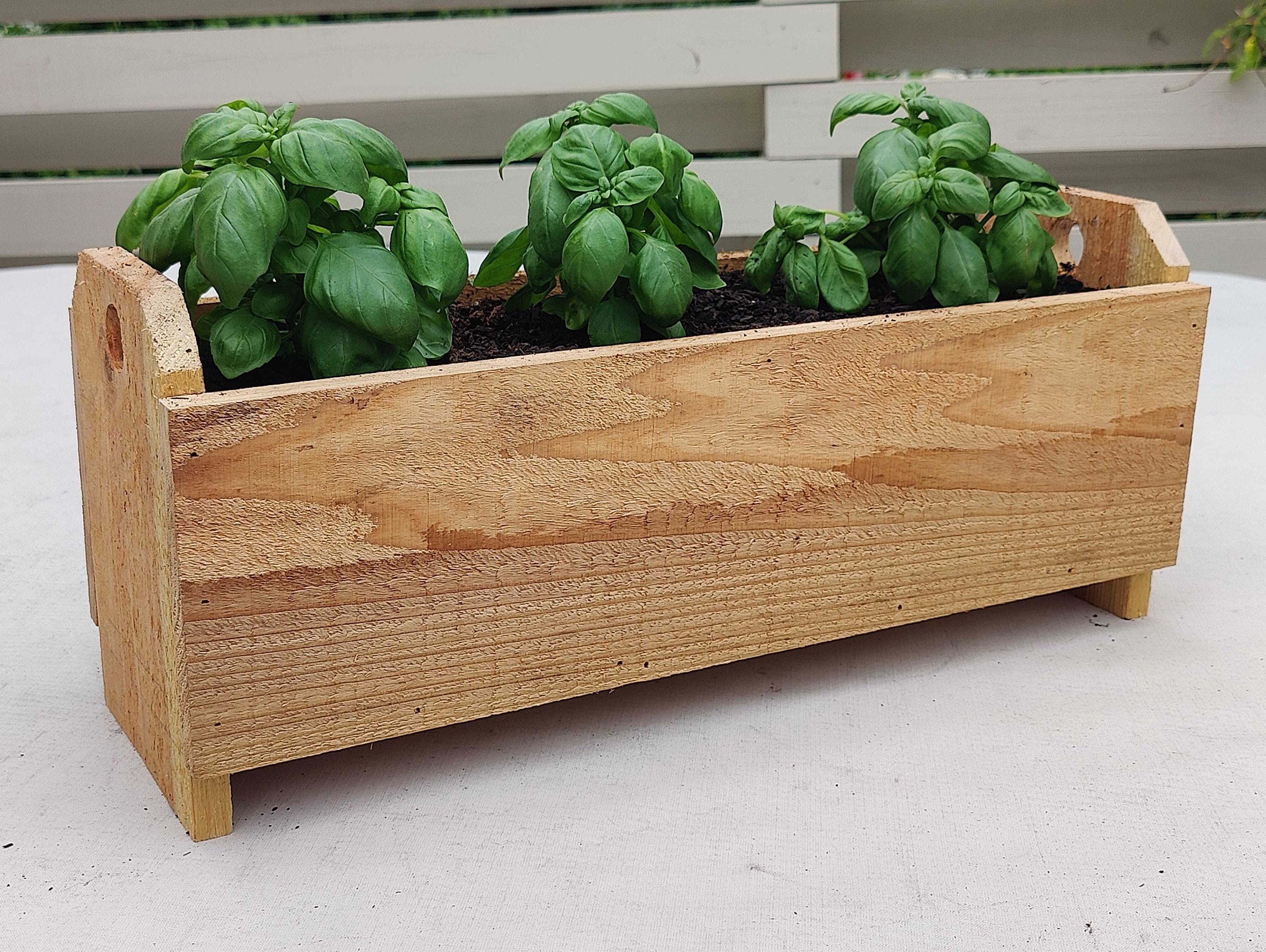 Indoor/outdoor Natural Cedar Wood Herb/flower Garden Planter Box for ...