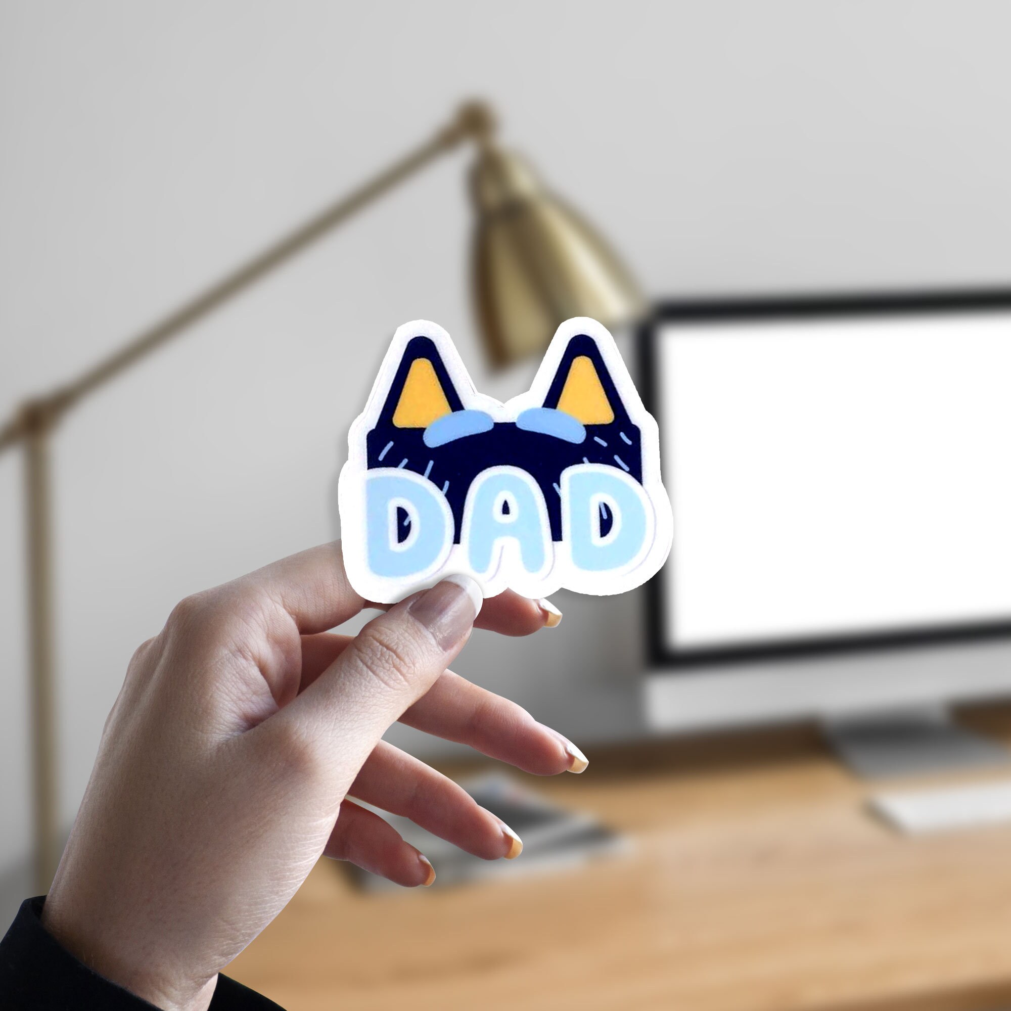 Bluey Dad Sticker, Bluey Mom Sticker, Bluey Birthday Sticker, Bluey ...