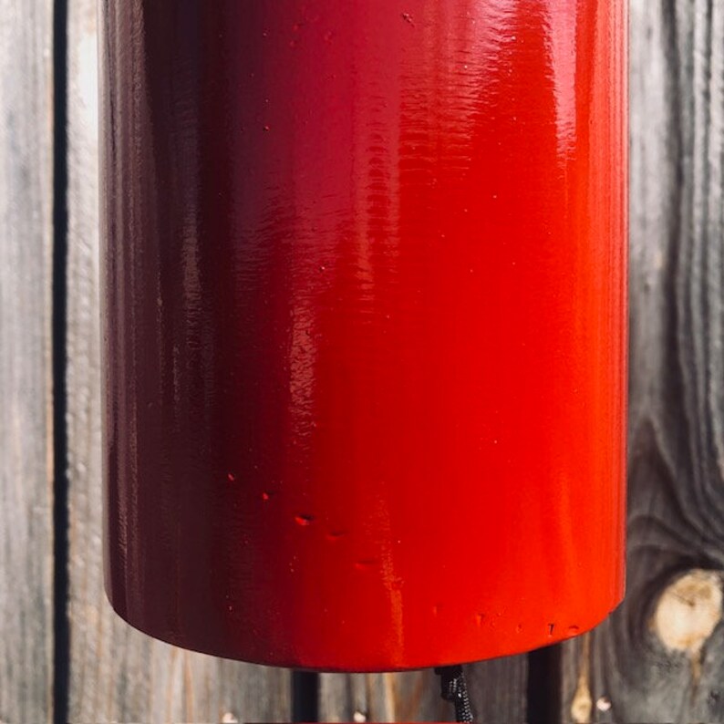 Bright Red CO2 Tank Bell Wind Chime - Etsy