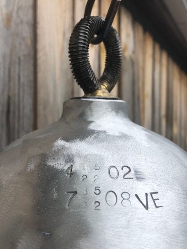 Aluminum Scuba Tank Bell Windchime Swirl Finish With Star - Etsy