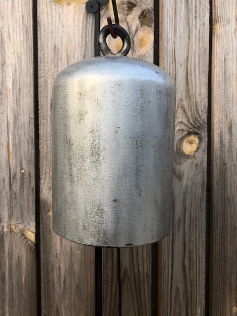Galvanized Steel Tank Bell/wind Chime, Garden Decor, Scuba Tank Bell ...