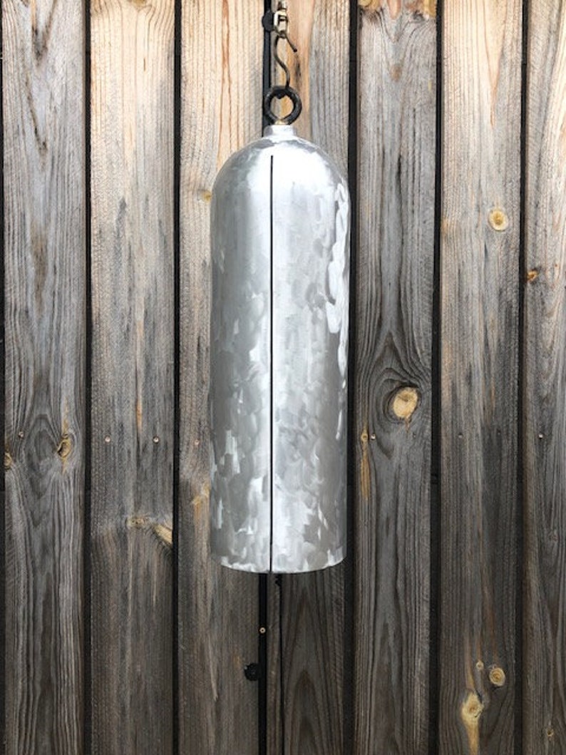 Aluminum Scuba Tank Bell Windchime, Swirl Finish With Star, Garden ...