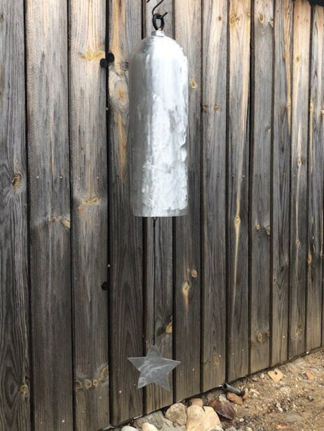 Aluminum Scuba Tank Bell Windchime, Swirl Finish With Star, Garden ...