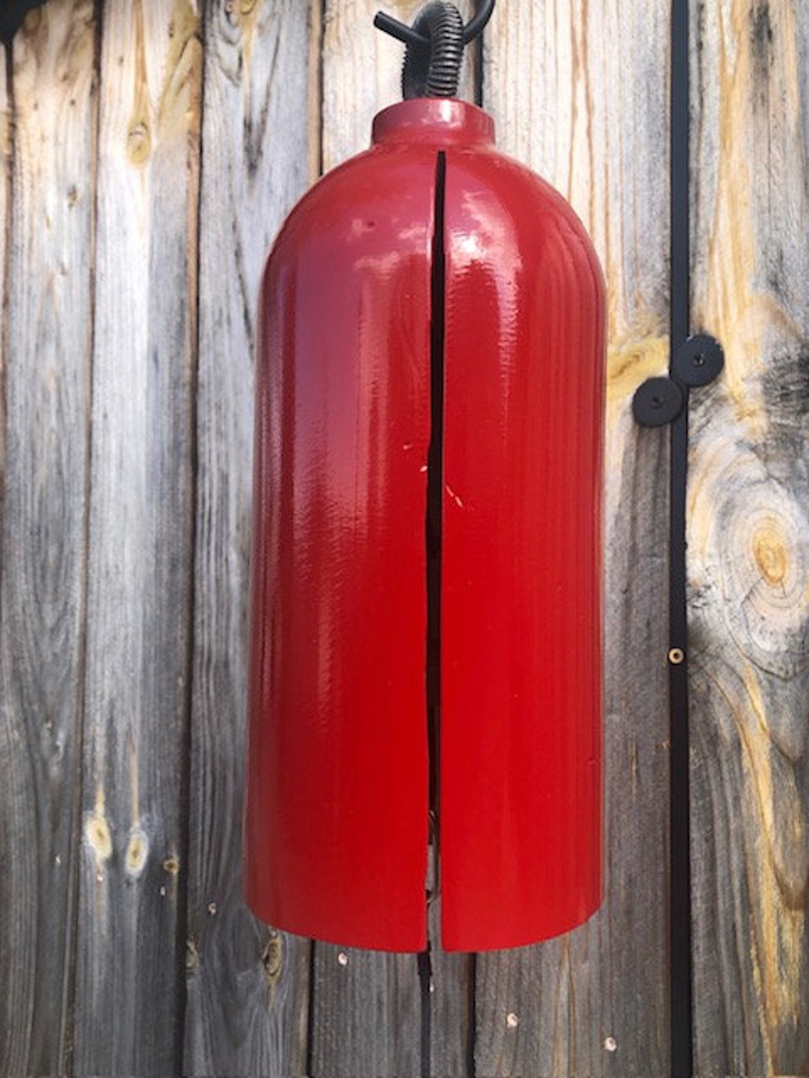 Bright Red CO2 Tank Bell Wind Chime - Etsy