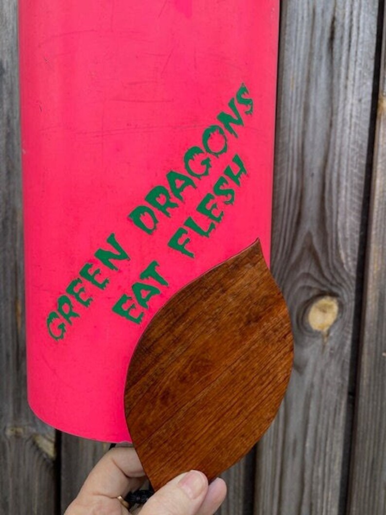 Fluorescent Pink Wind Chime/tank Bell, Ocean and Beach Decor, Yard and ...