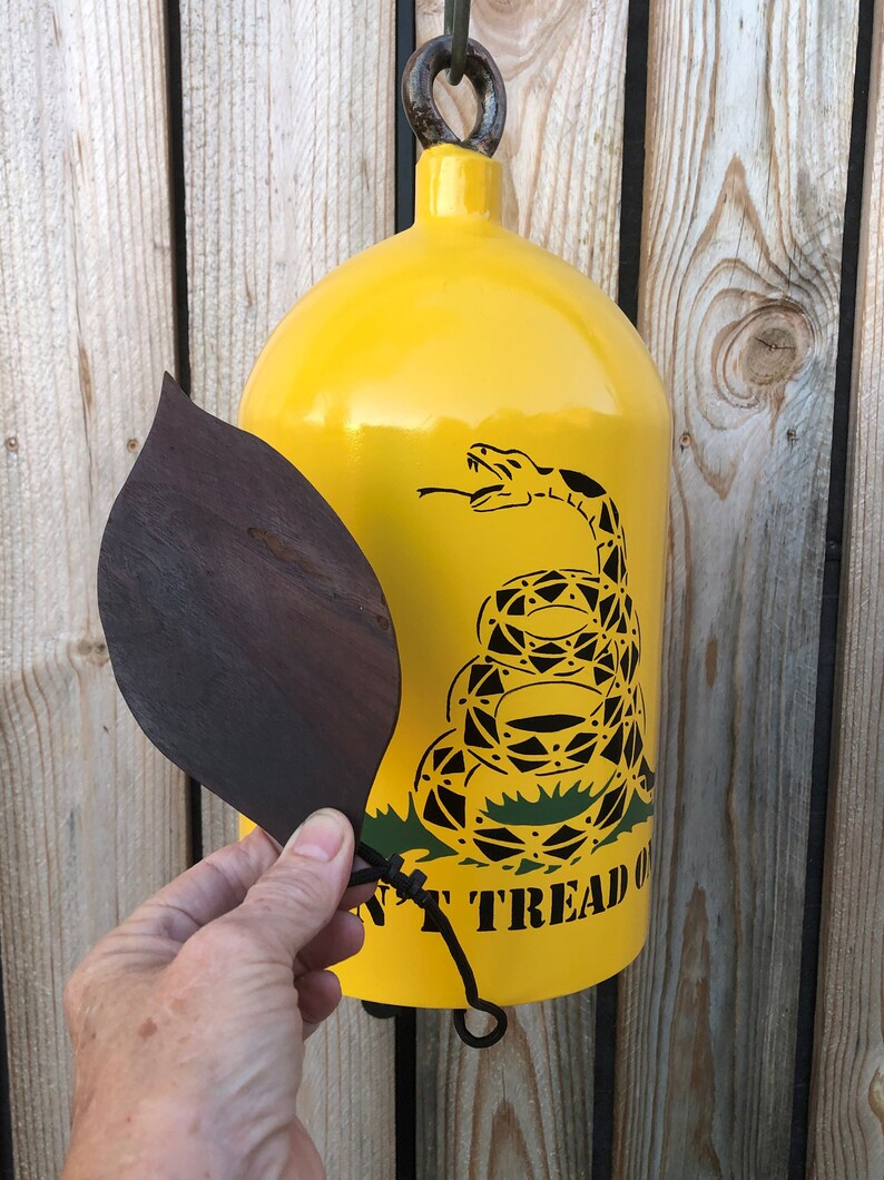 Gadsden Flag Windchime/tank Bell, Flag Gifts, Patriotic and Military ...