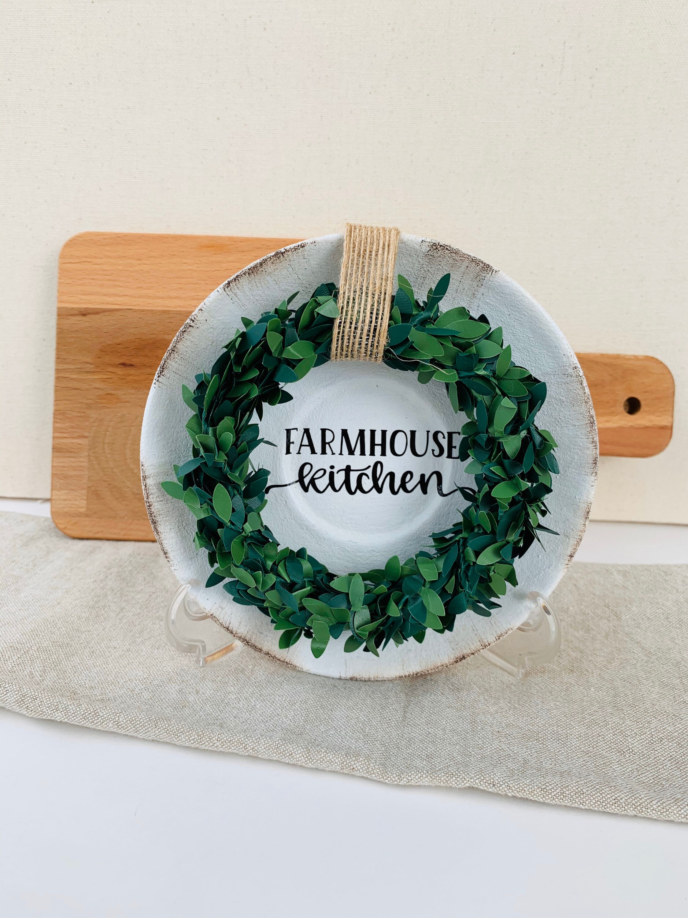 Farmhouse Kitchen Decorative Plate / Rustic Farmhouse Home Decor ...