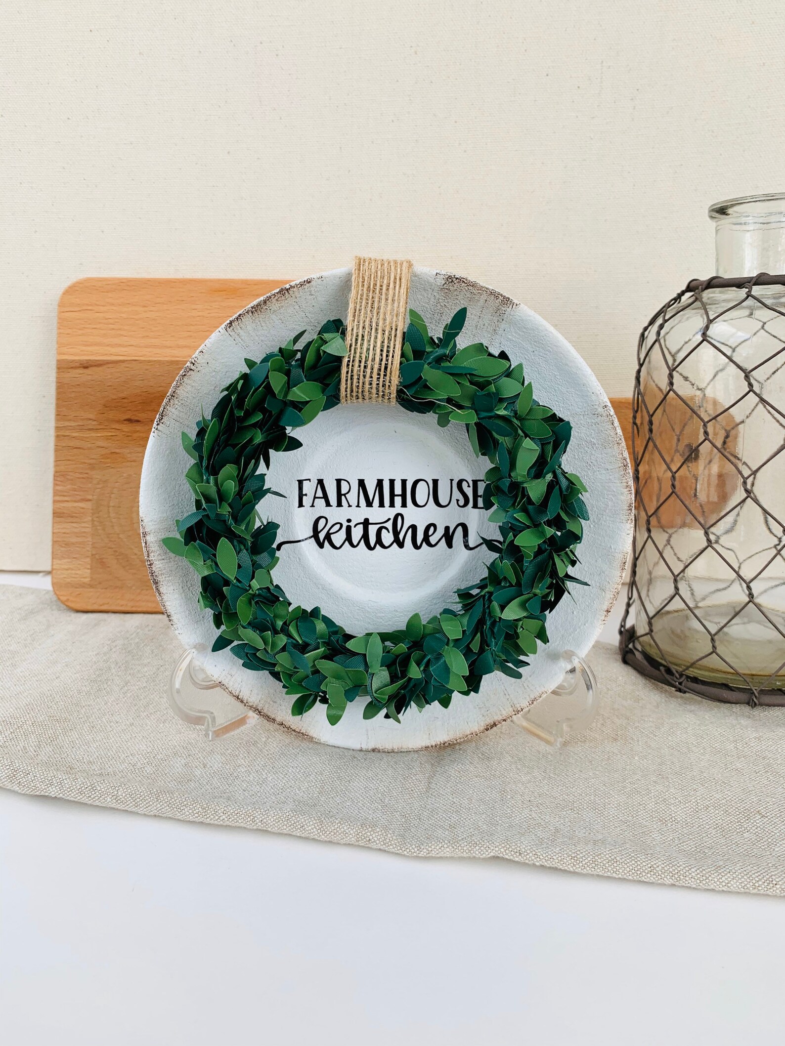 Farmhouse Kitchen Decorative Plate / Rustic Farmhouse Home Decor ...