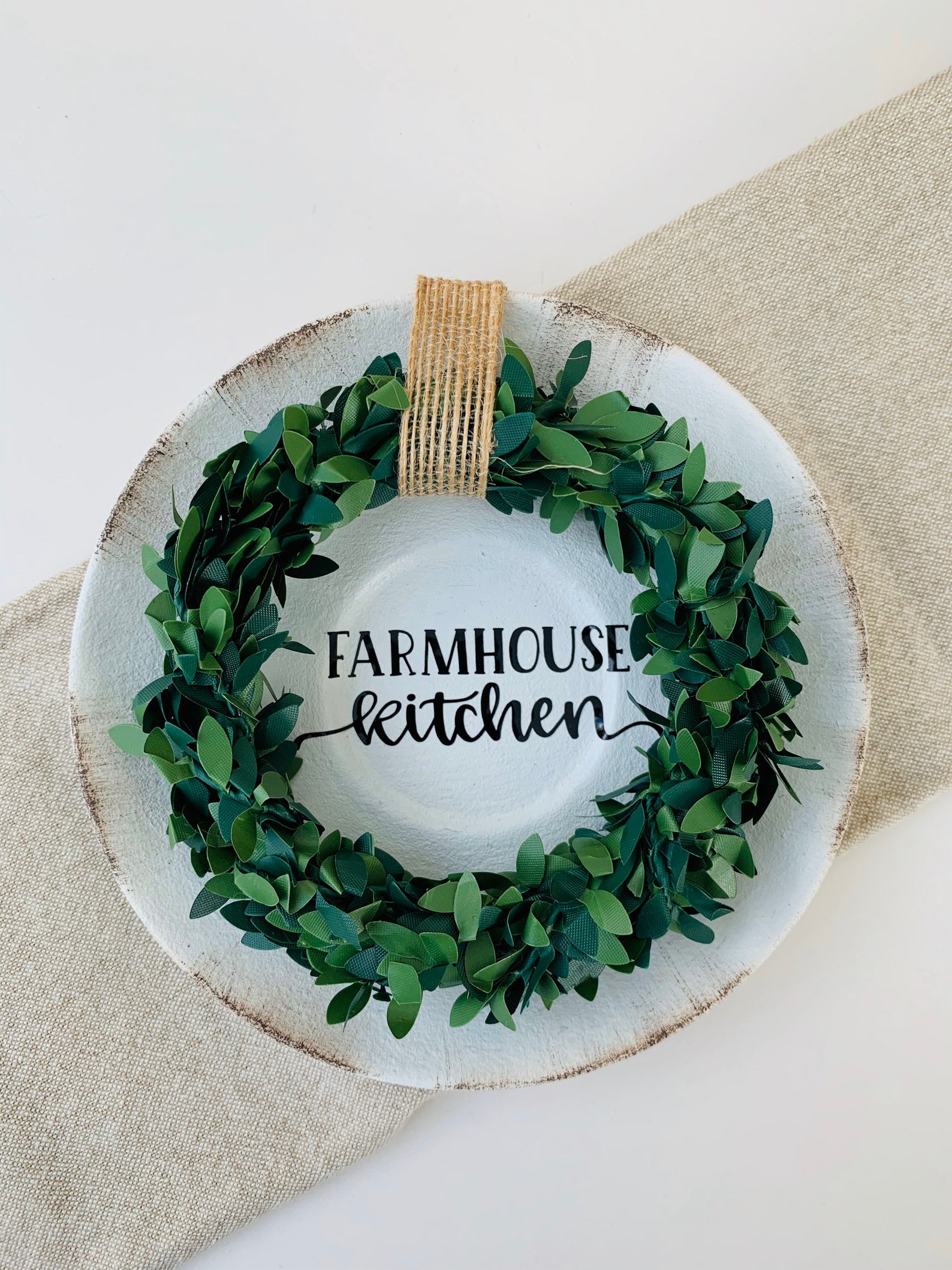 Farmhouse Kitchen Decorative Plate / Rustic Farmhouse Home Decor ...