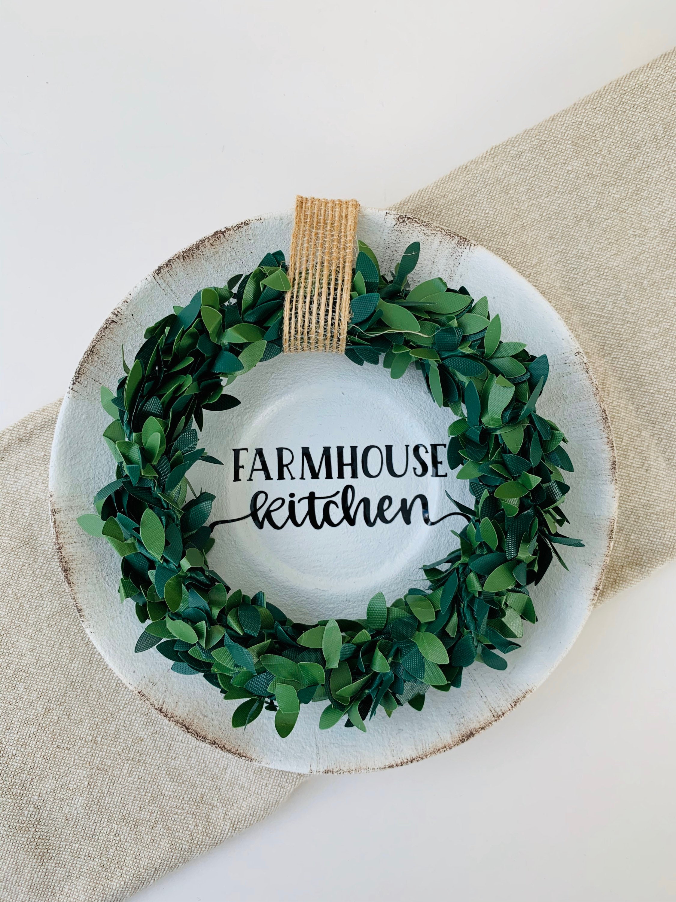 Farmhouse Kitchen Decorative Plate / Rustic Farmhouse Home Decor ...