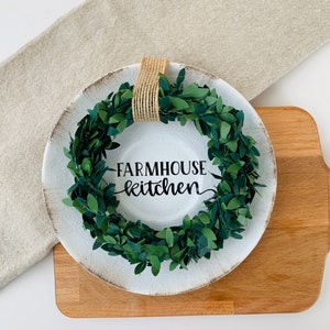 Farmhouse Kitchen Decorative Plate / Rustic Farmhouse Home Decor ...