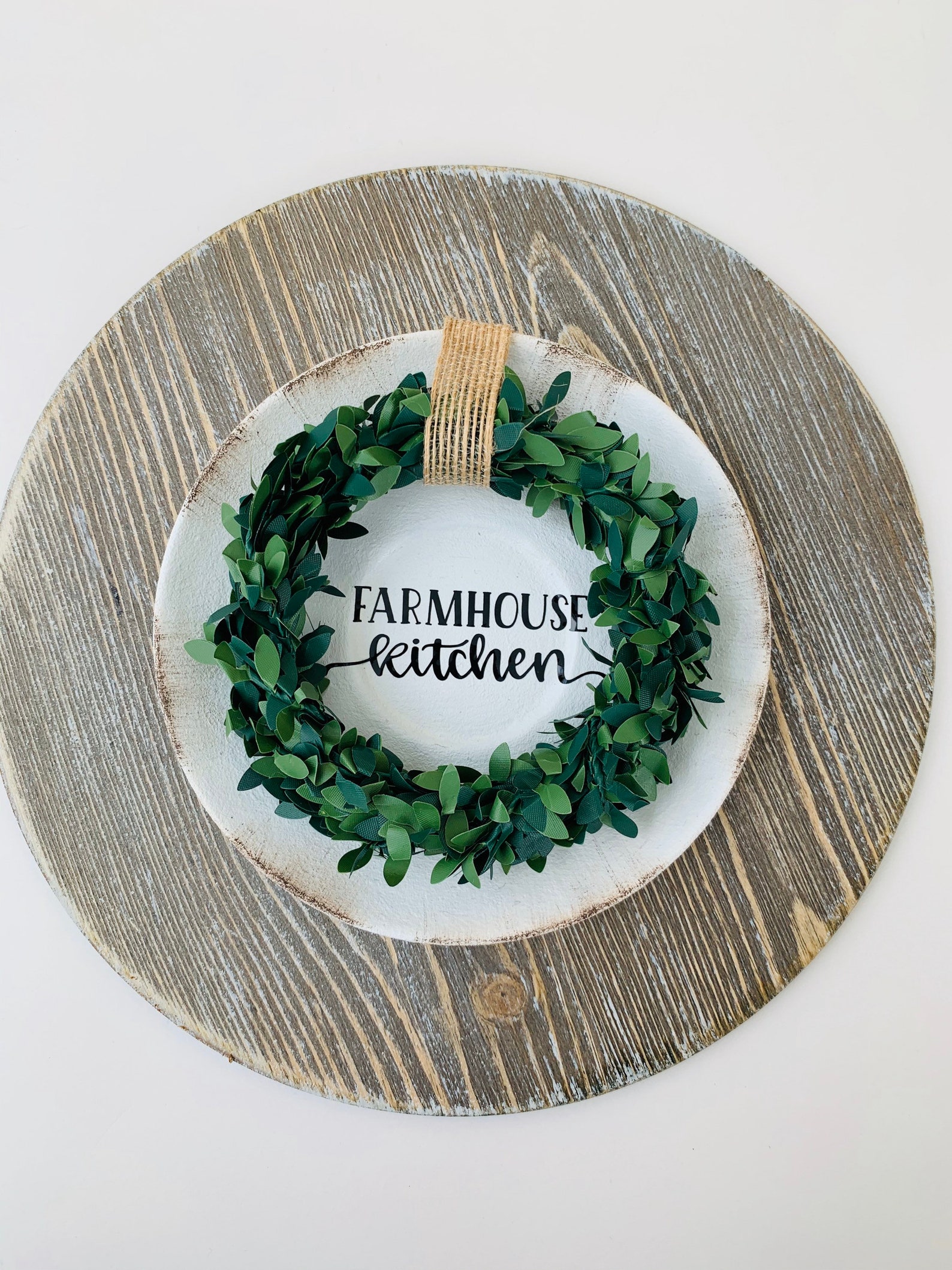 Farmhouse Kitchen Decorative Plate / Rustic Farmhouse Home Decor ...