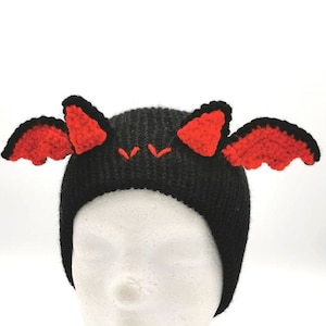 Bat Plush / Bat Beanie, Indie Clothing / Alt Clothing Made With Love - Etsy