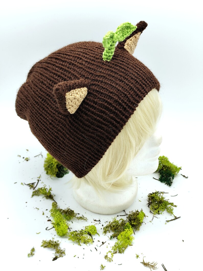 Plant Cat Beanie, Cat Hat, Sprout Cat - Etsy