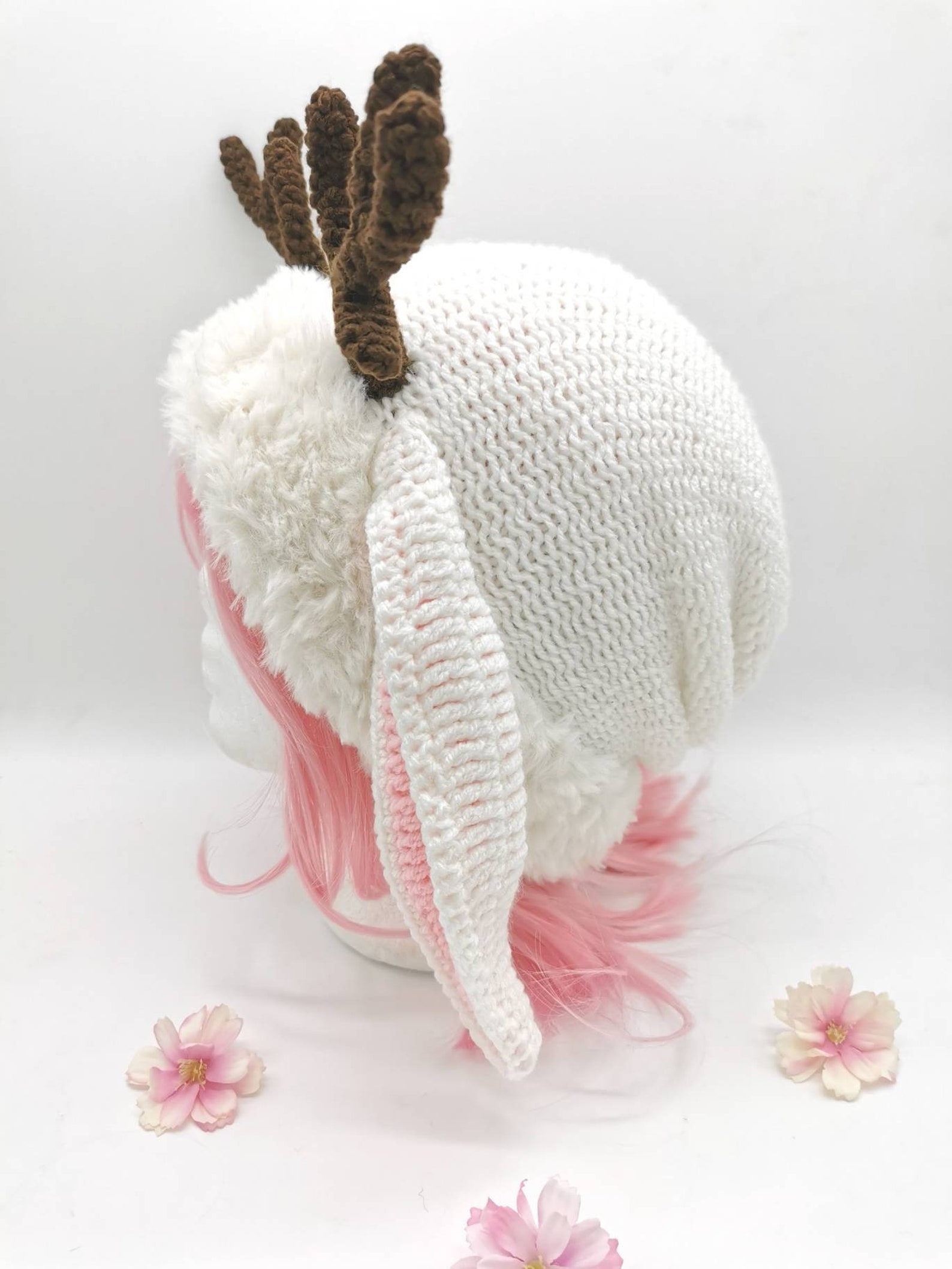 Jackalope Hat, Cryptid Beanie, Bunny With Antlers Cap - Etsy