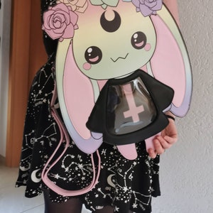 Kawaii Bunny Ita-bag, Pastel Goth, Goth Fashion, Halloween, Rabbit Bag ...